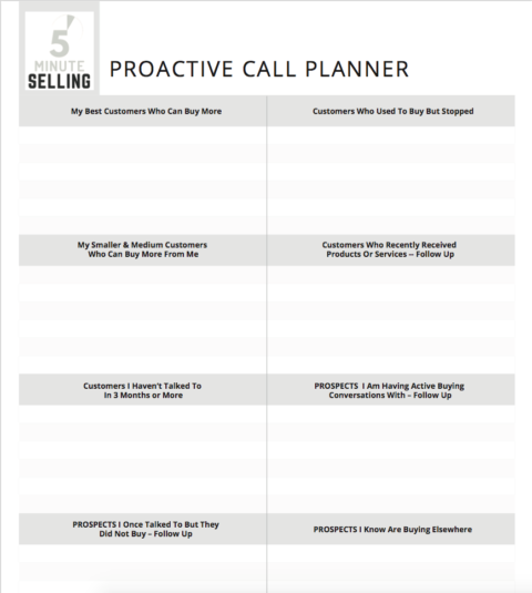 Download Your 5-Minute Selling Planners & Trackers Here - Alex Goldfayn